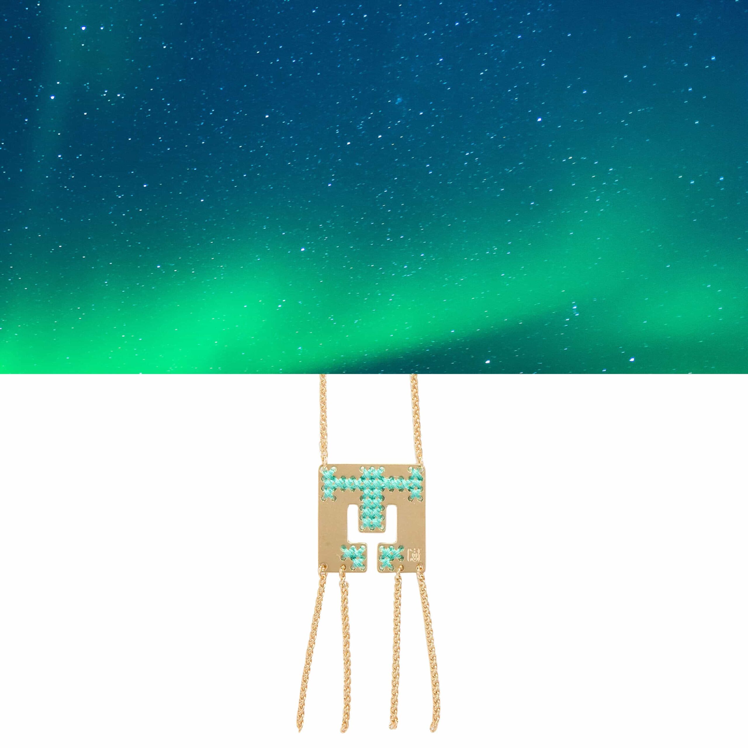 Collier Loreto Turquoise - Poisson Plume